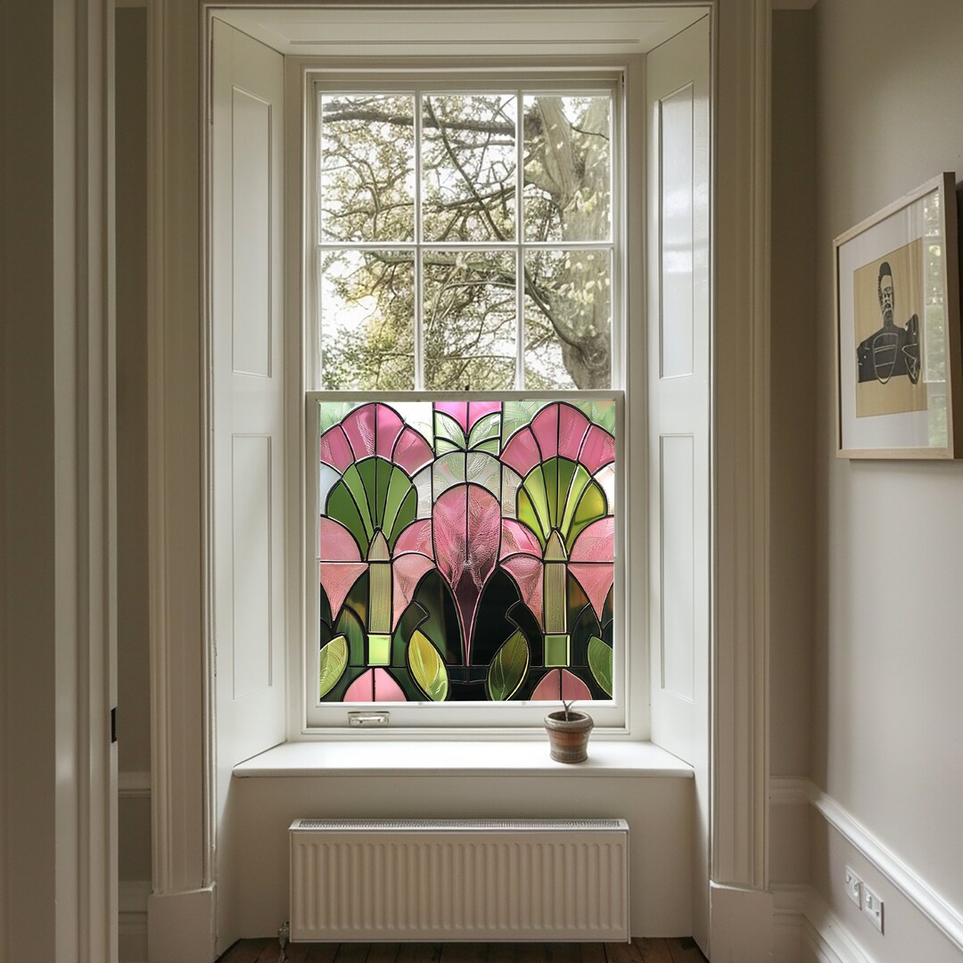 Art Deco Window Film, Privacy Window Film, Window Film, Decorative ...