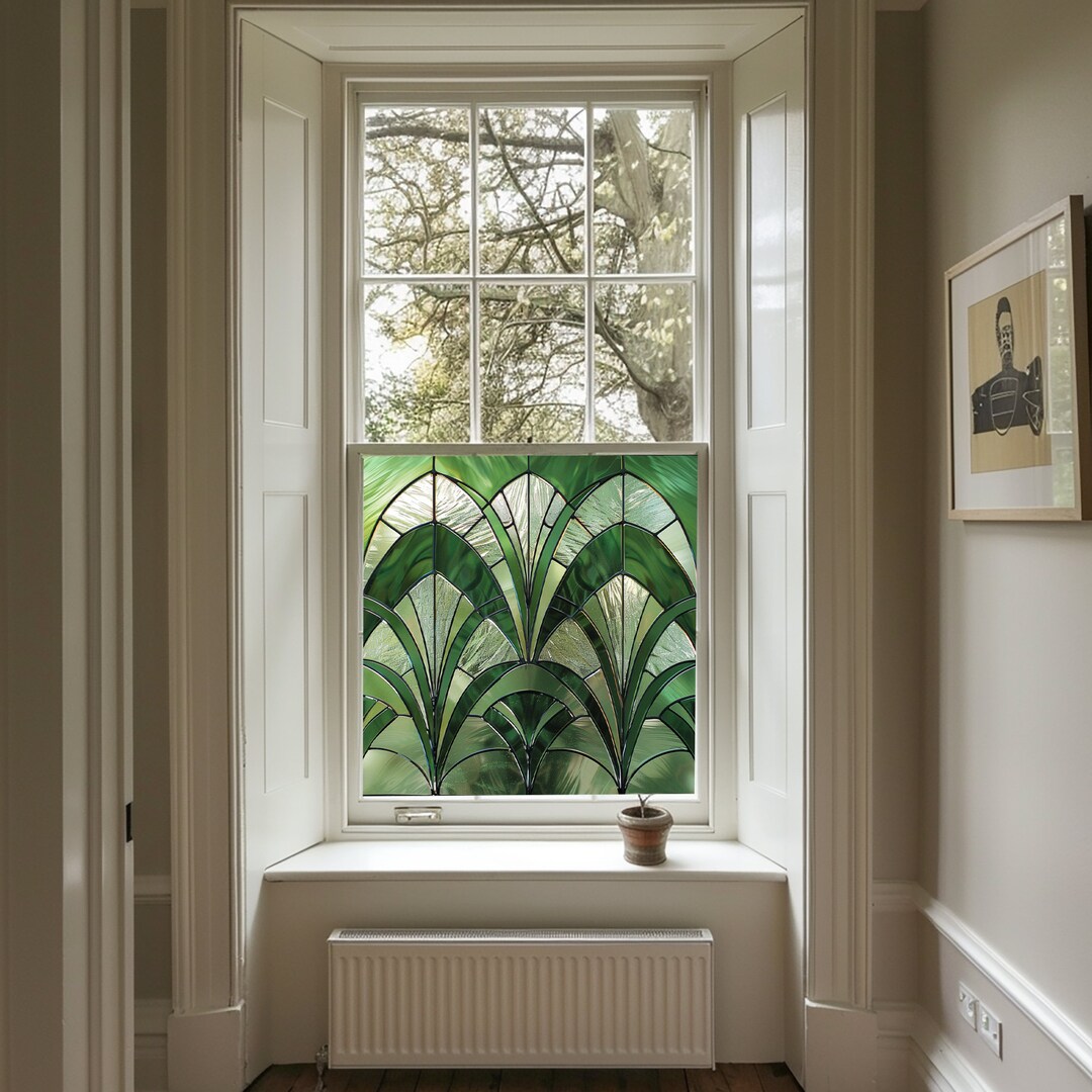 Art Deco Window Film, Privacy Window Film, Window Film, Decorative ...