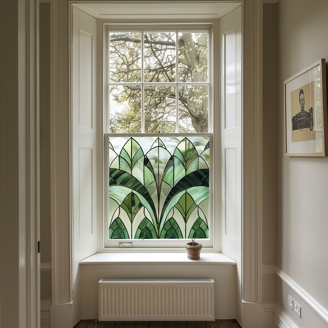 Art Deco Window Film, Privacy Window Film, Window Film, Decorative ...