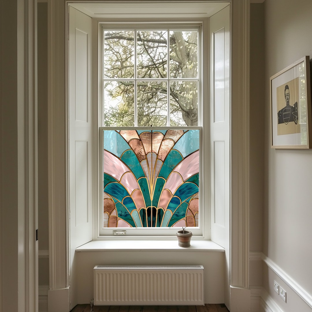 Art Deco Window Film, Privacy Window Film, Window Film, Decorative ...