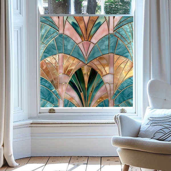 Stained Glass Window Film Gothic - Etsy