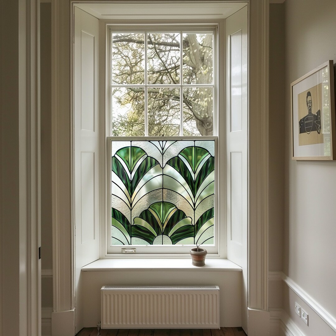 Art Deco Window Film, Privacy Window Film, Window Film, Decorative ...