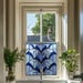 Blue Art Deco Window Film, Privacy Window Film, Decorative Window Film ...