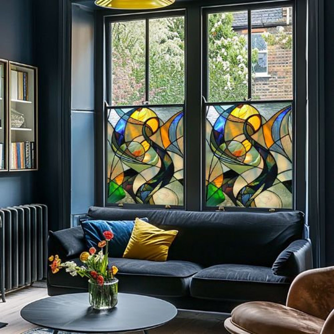 Art Deco Window Film, Privacy Window Film, Window Film, Decorative ...