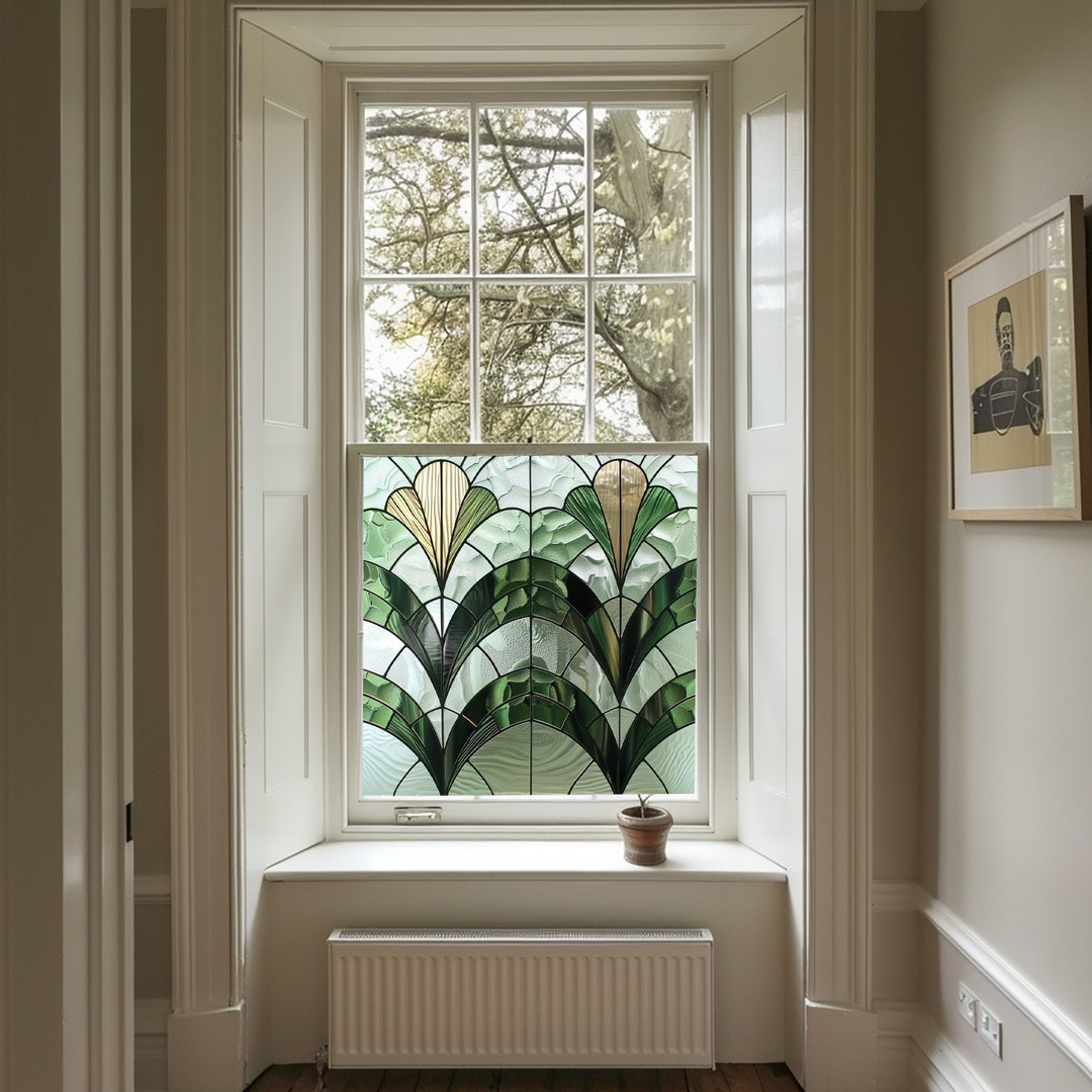 Art Deco Window Film, Privacy Window Film, Window Film, Decorative ...