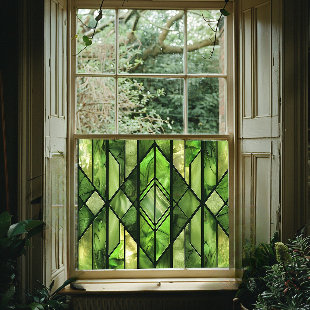 Art Deco Window Film, Privacy Window Film, Window Film, Decorative ...