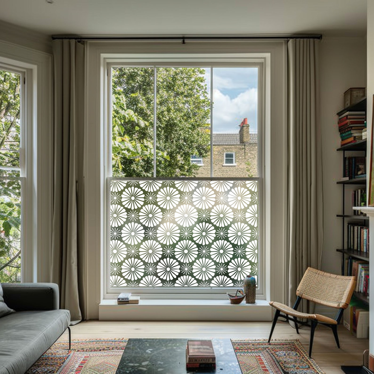 Frosted Privacy Window Film, Patterned Privacy Window Film, Window Film ...