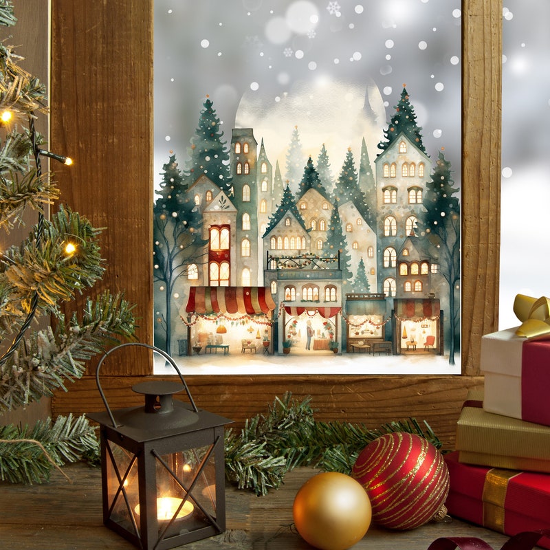 Christmas Window Decals - Etsy