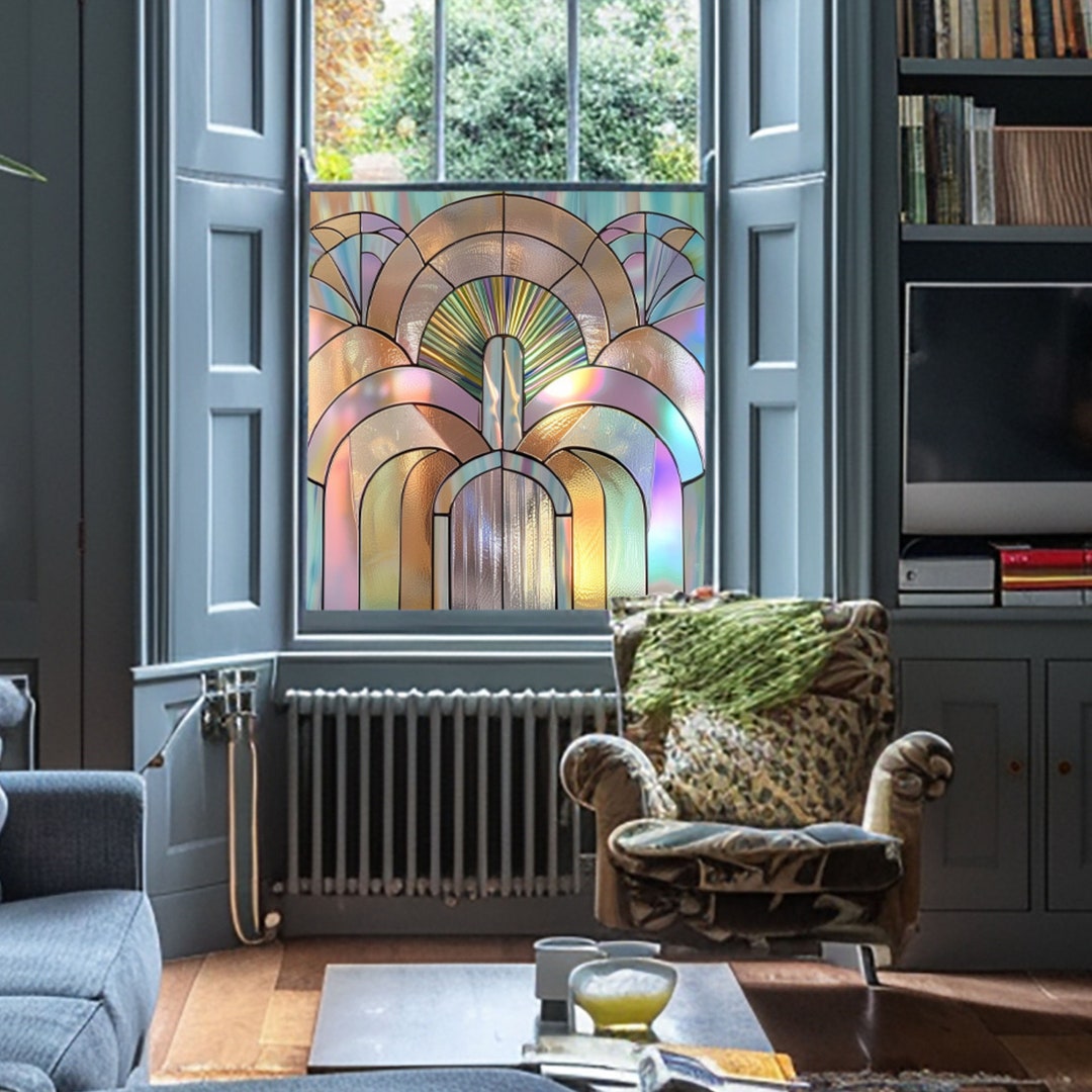 Art Deco Window Film, Privacy Window Film, Window Film, Decorative ...