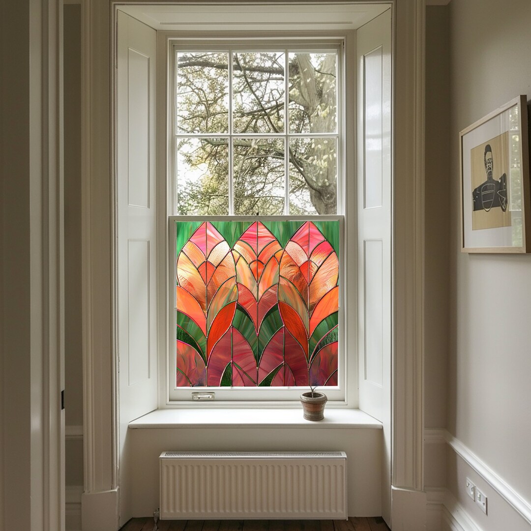 Art Deco Window Film, Privacy Window Film, Window Film, Decorative ...