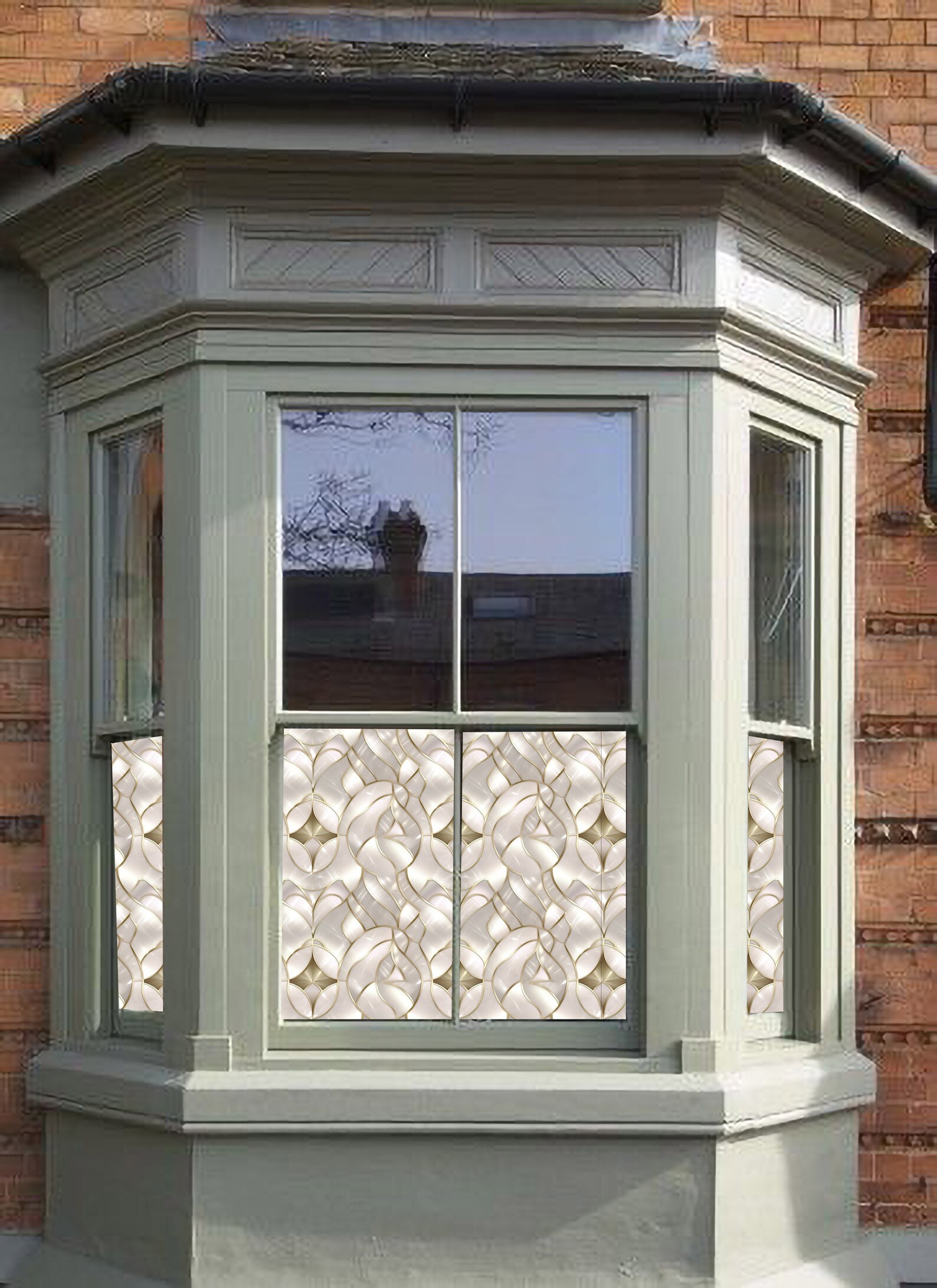 Art Deco Privacy Window Film, Geometric Pattern, Custom Size - Etsy