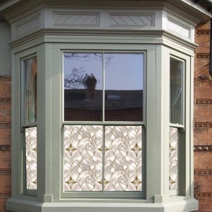 Art Deco Privacy Window Film, Geometric Pattern, Custom Size - Etsy