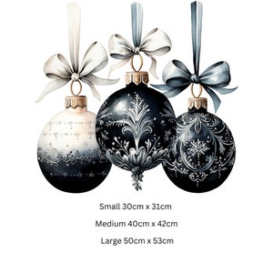 Christmas Bauble Window Sticker Double-sided Reusable Bauble - Etsy UK