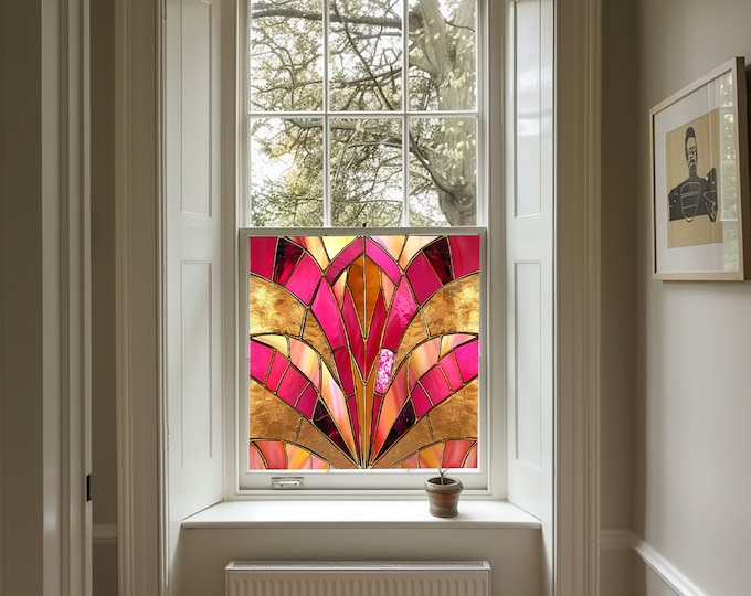 Art Deco Window Film, Privacy Window Film, Window Film, Decorative ...
