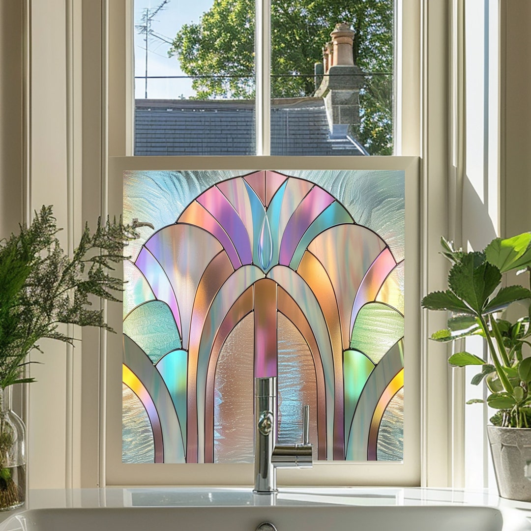 Art Deco Window Film, Privacy Window Film, Window Film, Decorative ...