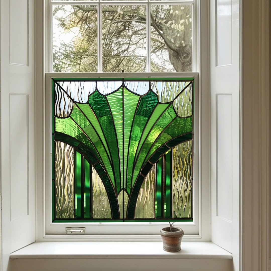 Art Deco Window Film, Privacy Window Film, Window Film, Decorative ...