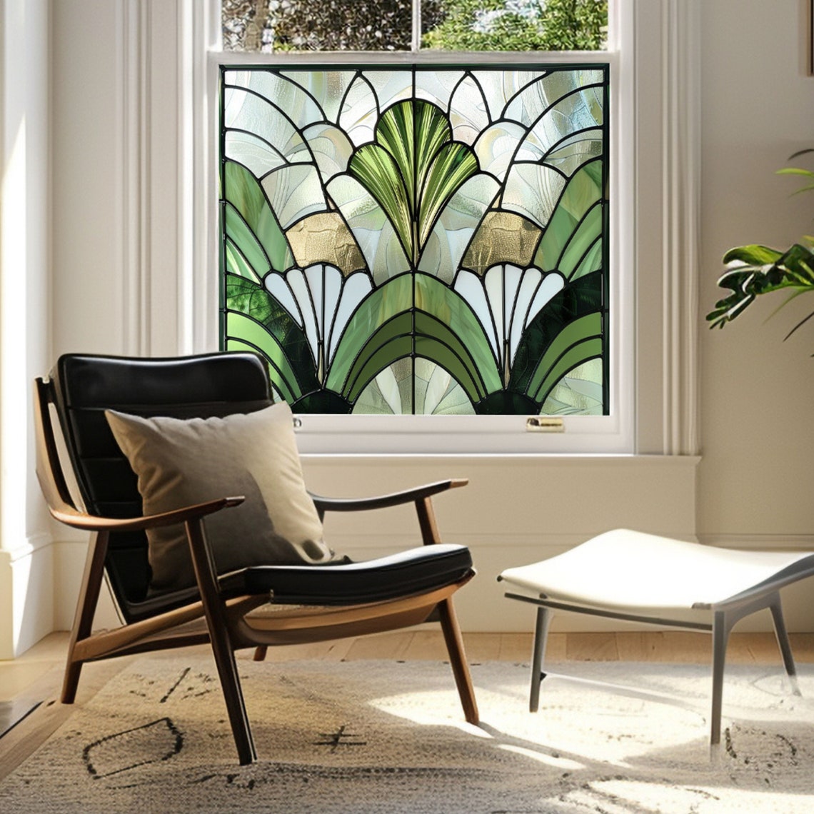 Art Deco Window Film, Privacy Window Film, Window Film, Decorative ...