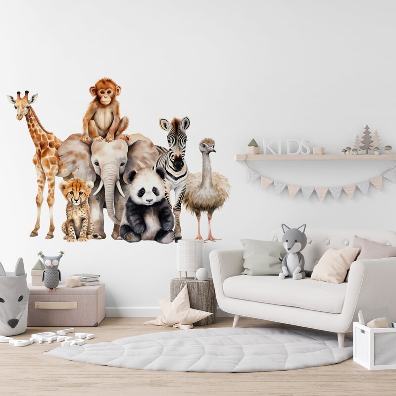 Safari Wall Decal - Etsy