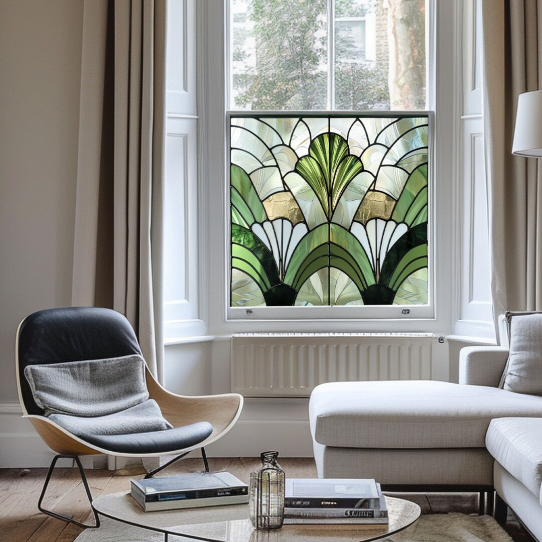 Art Deco Window Film, Privacy Window Film, Window Film, Decorative ...