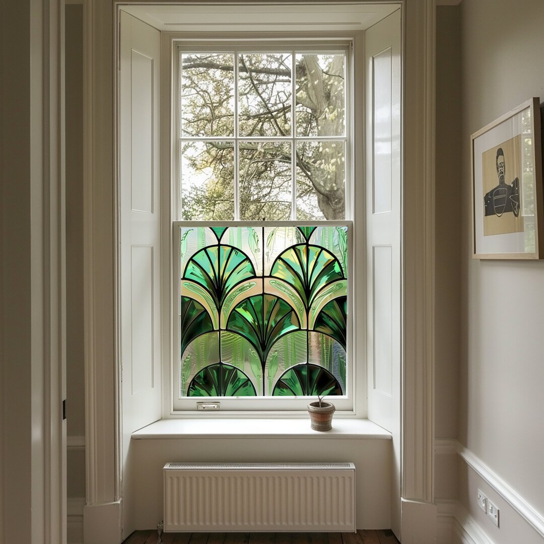 Art Deco Window Film, Privacy Window Film, Window Film, Decorative ...