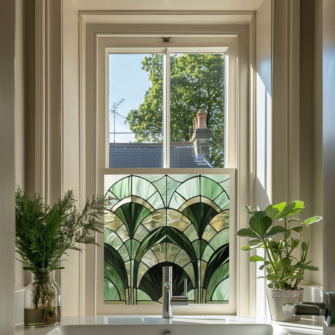 Window Film, Privacy Window Film, Art Deco Window Film, Decorative ...