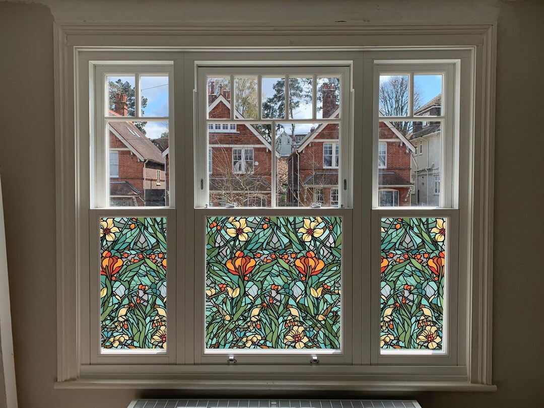 Art Deco Window Film, Privacy Window Film, Window Film, Decorative ...