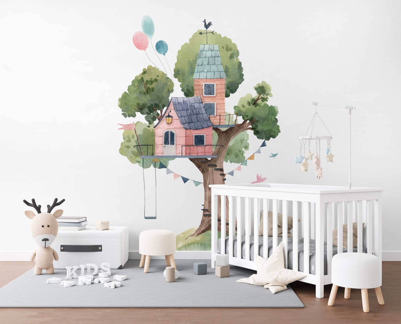 Tree House Wall Decal Tree House Stickers Tree Wall Sticker - Etsy