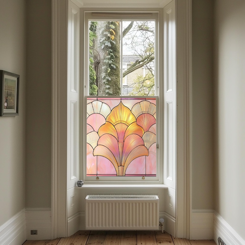 Art Deco Privacy Window Film, Custom Size - Etsy