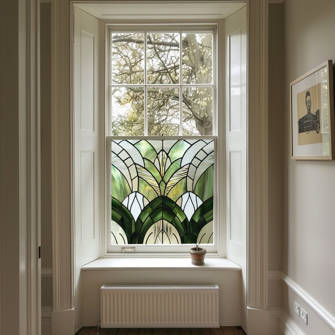 Art Deco Window Film, Privacy Window Film, Window Film, Decorative ...