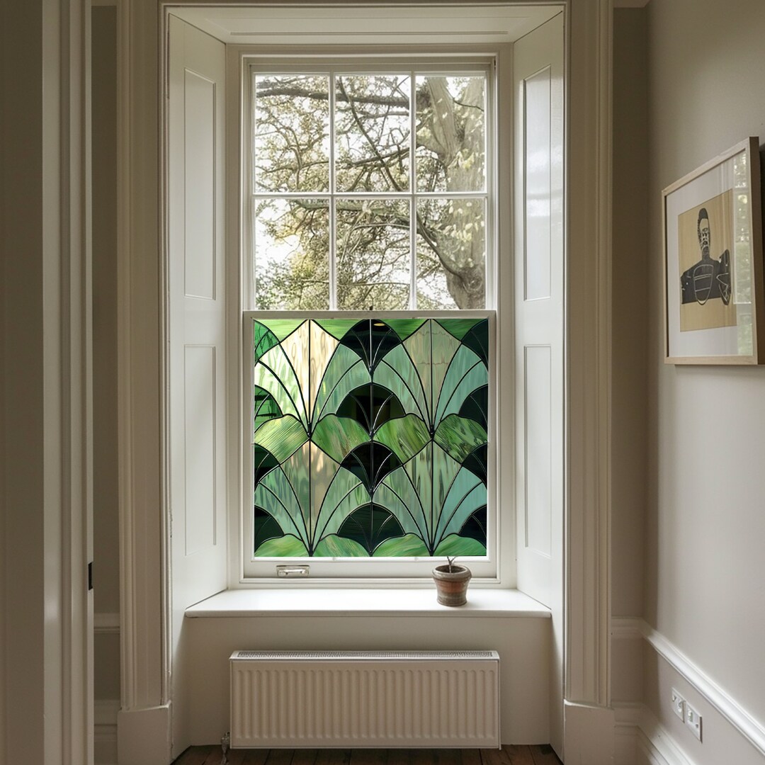 Art Deco Window Film, Privacy Window Film, Window Film, Decorative ...