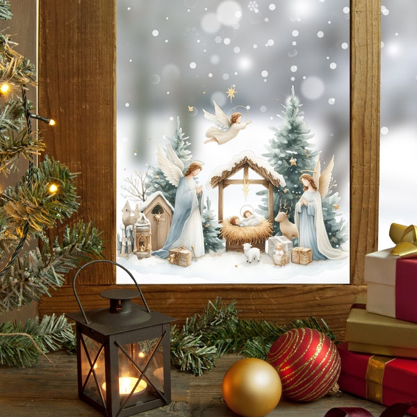 Nativity Decal - Etsy UK