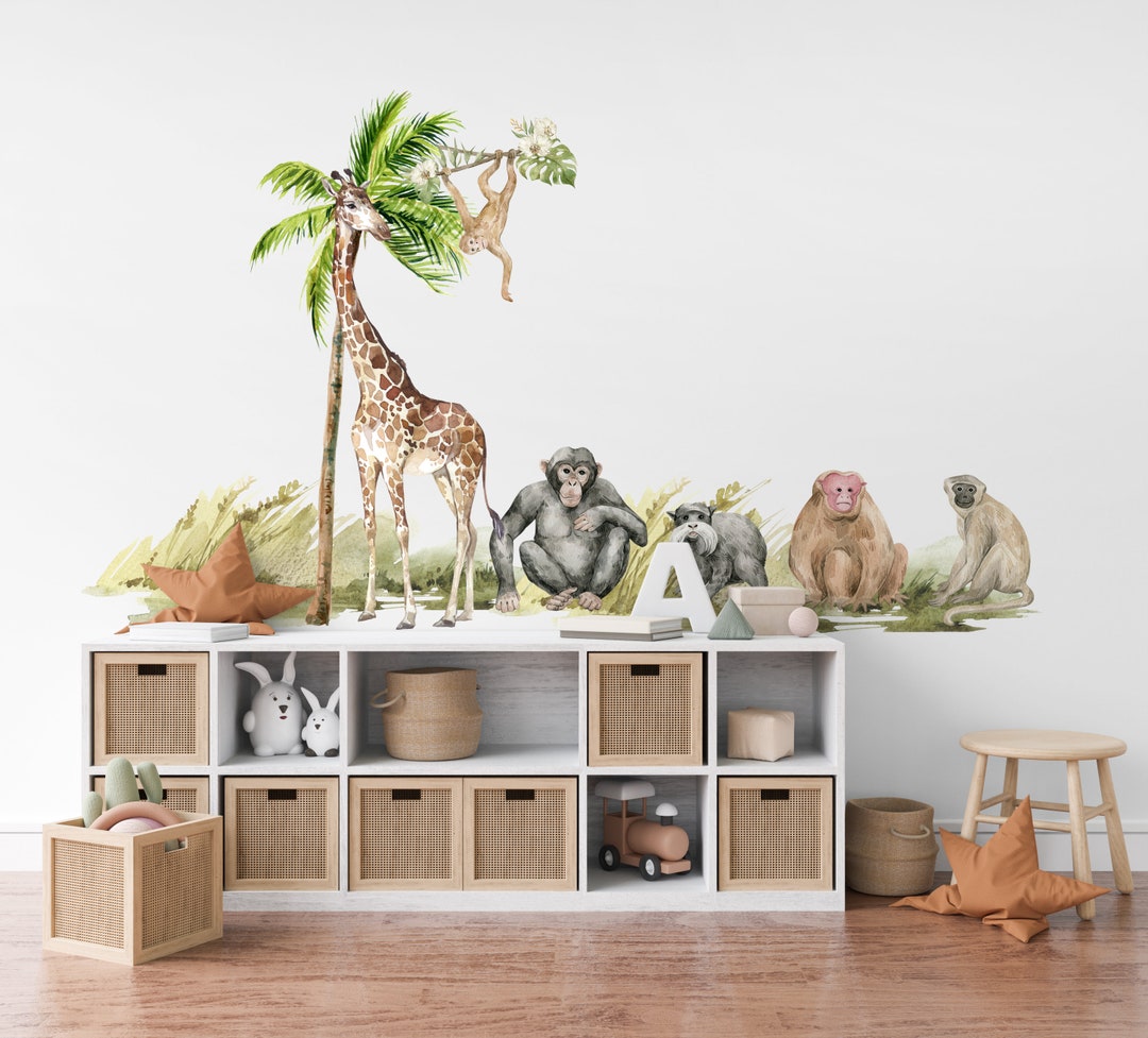 Safari Wall Stickers, Safari Wall Stickers for Kids' Rooms, Jungle ...