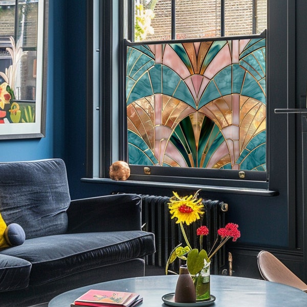 Stained Glass Window Film Gothic - Etsy