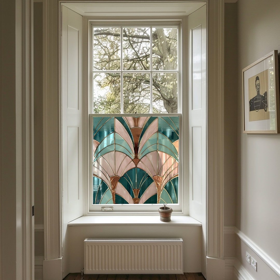 Art Deco Window Film, Privacy Window Film, Window Film, Decorative ...