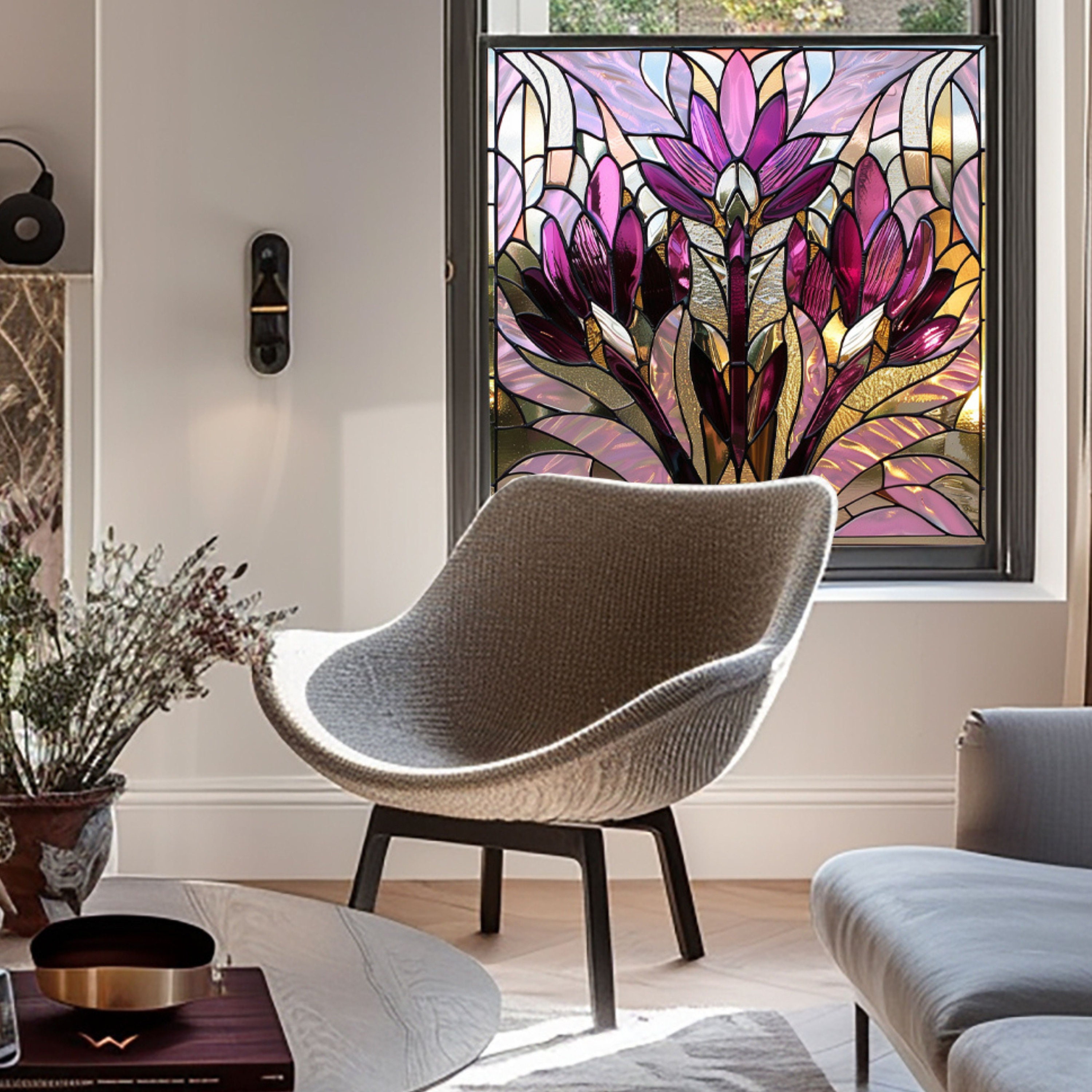 Art Deco Window Film, Privacy Window Film, Window Film, Decorative ...