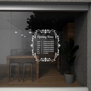 Custom Static Cling Business Window Stickers, Retail Window Decals ...