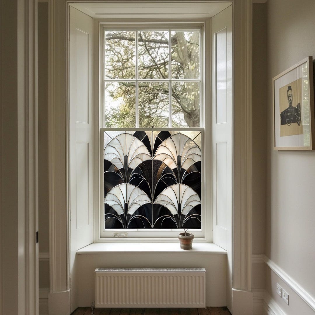 Art Deco Window Film, Privacy Window Film, Window Film, Decorative ...