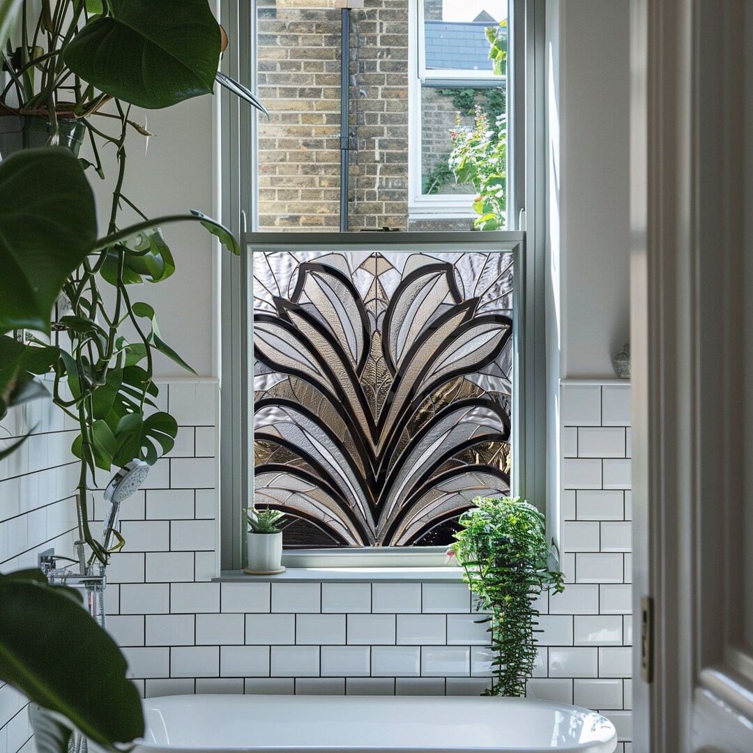 Art Deco Window Film, Privacy Window Film, Window Film, Decorative ...