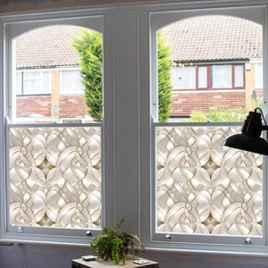 Art Deco Privacy Window Film, Geometric Pattern, Custom Size - Etsy