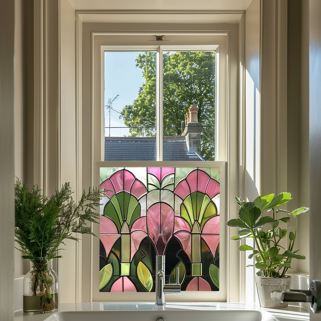 Art Deco Window Film, Privacy Window Film, Window Film, Decorative ...