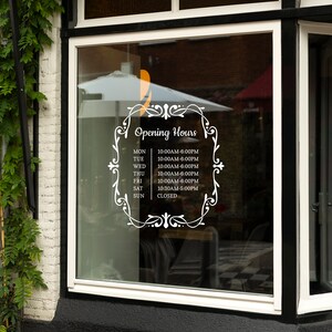 Custom Static Cling Business Window Stickers, Retail Window Decals ...