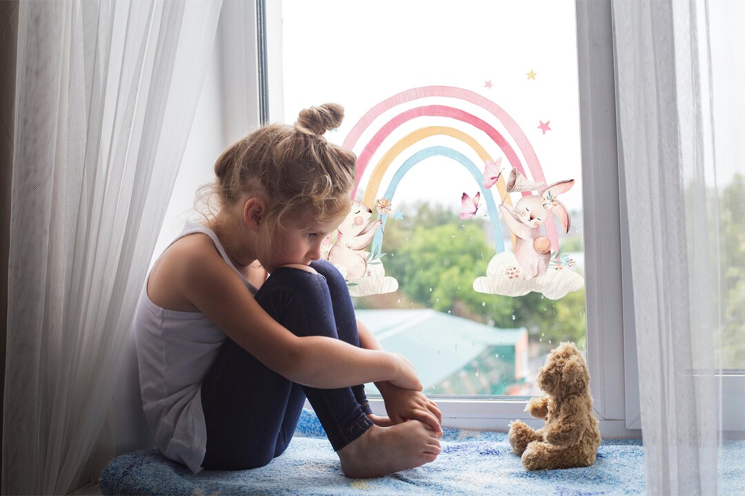 Rainbow Window Sticker, Rainbow Window Cling, Rainbow Window Decals ...