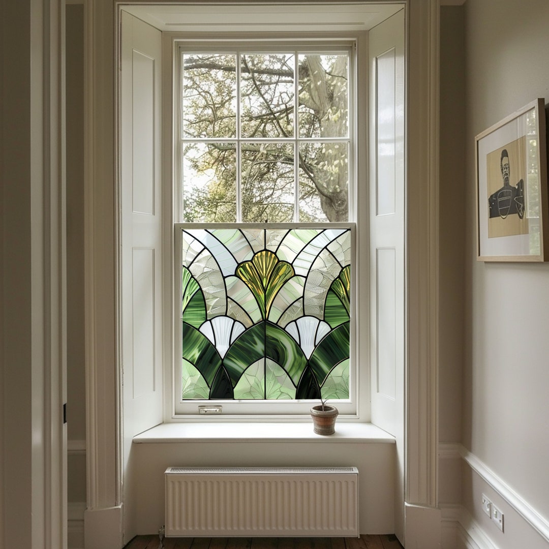 Art Deco Window Film, Privacy Window Film, Window Film, Decorative ...