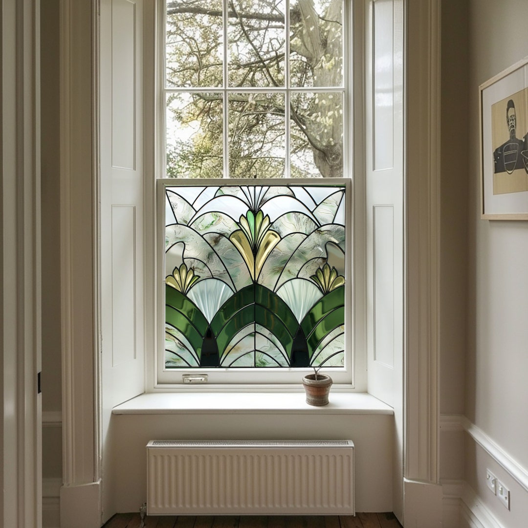Art Deco Window Film, Privacy Window Film, Window Film, Decorative ...