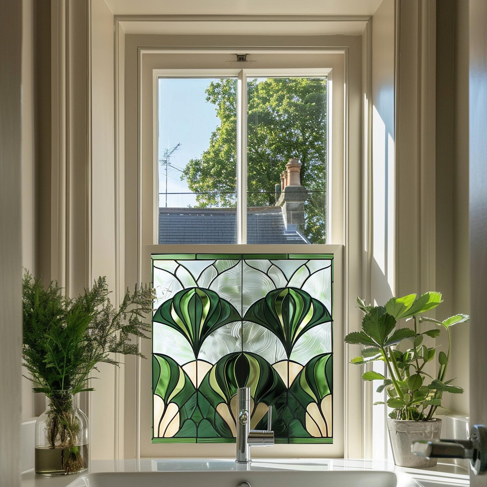 Art Deco Window Film, Privacy Window Film, Window Film, Decorative ...