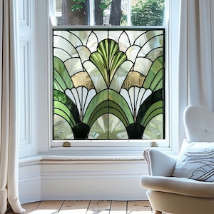 Art Deco Window Film, Privacy Window Film, Window Film, Decorative ...