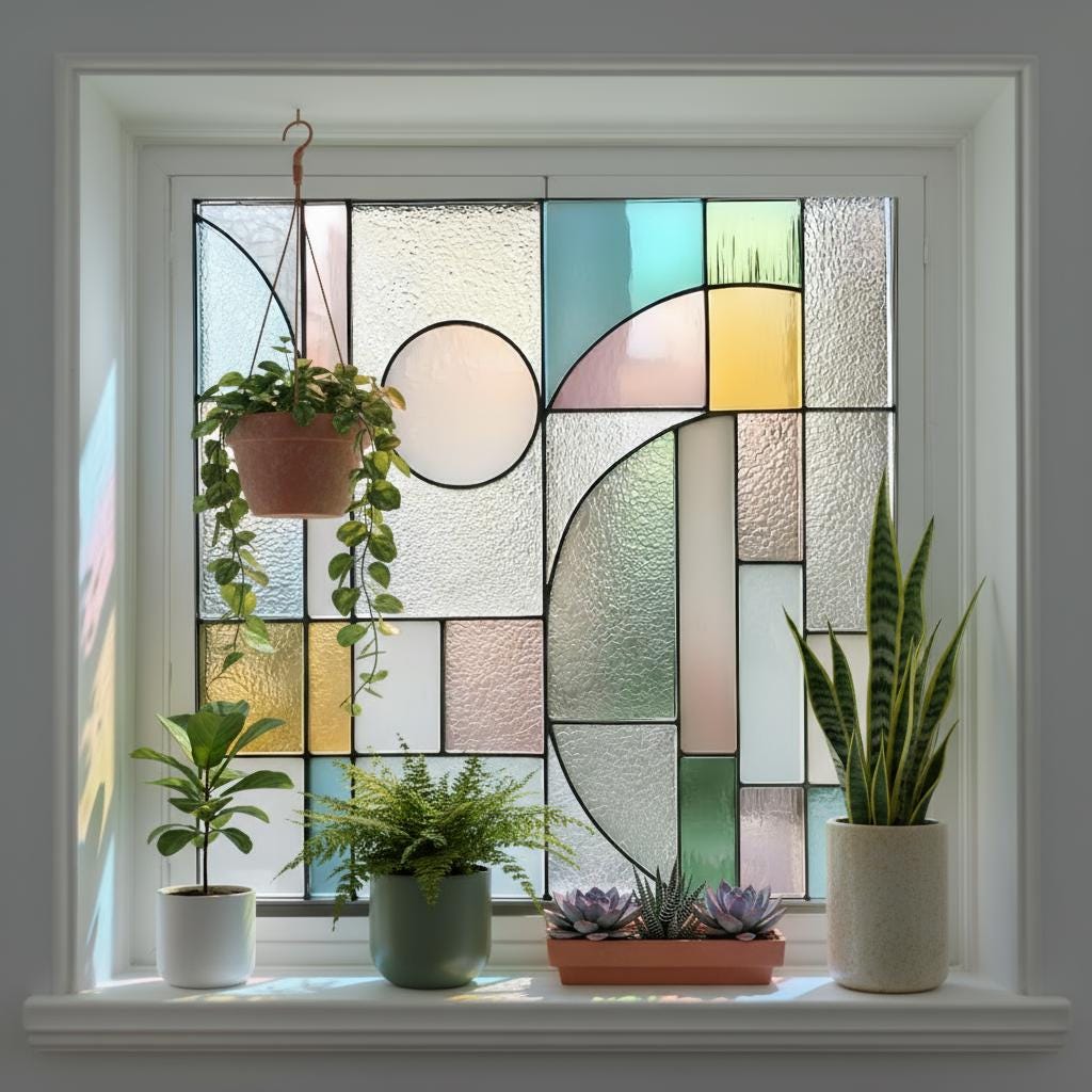Window Film, Privacy Window Film, Art Deco Window Film, Decorative ...