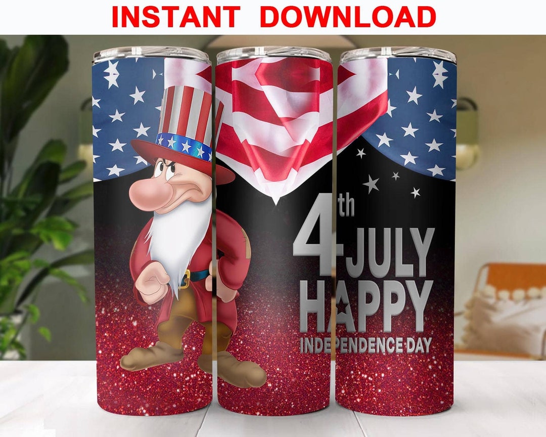 Grumpy Dwarf US Flag Tumbler Wrap 4th July Tumbler Sublimation - Etsy