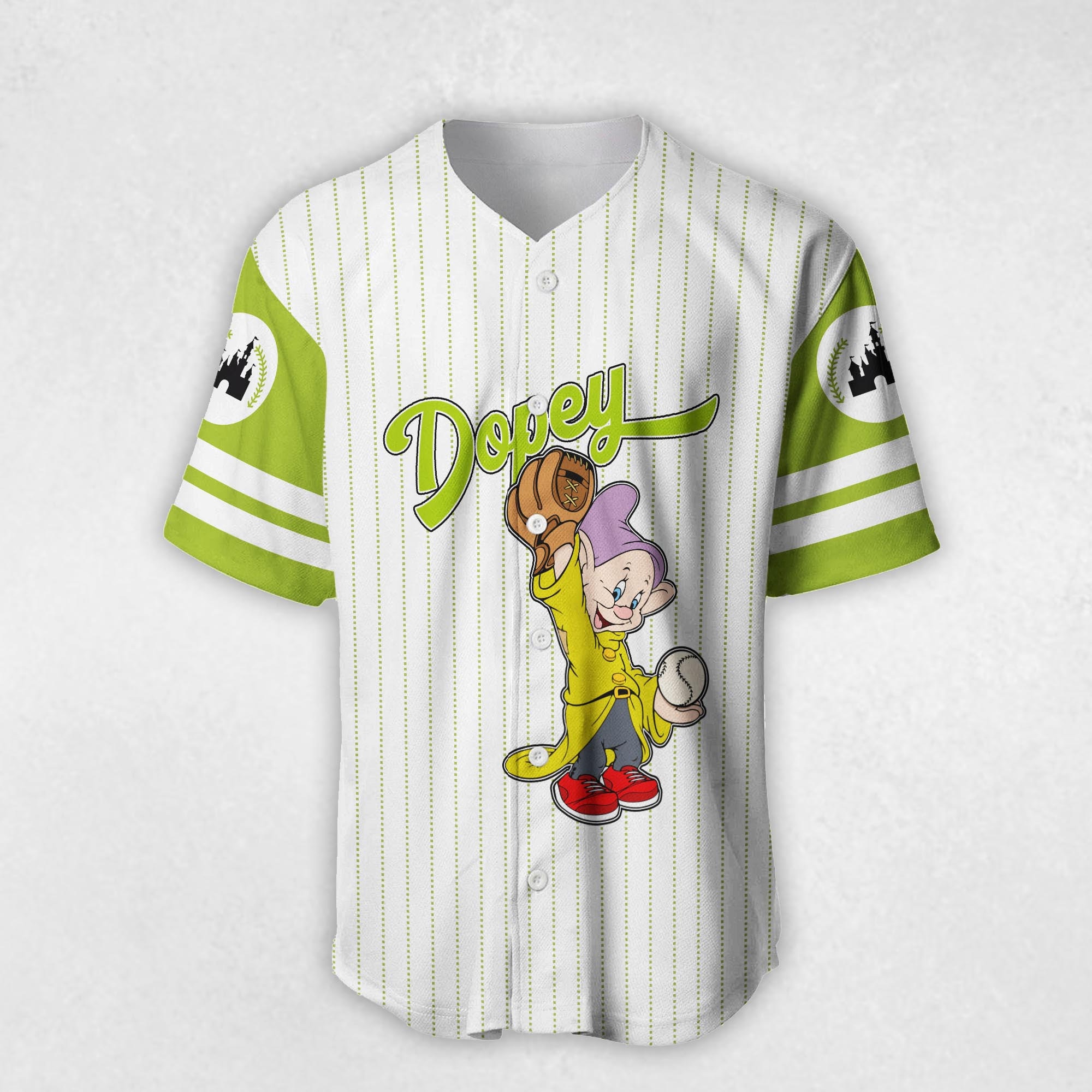 Personalized Dopey Dwarf Baseball Jersey, Dopey Custom Name Number ...