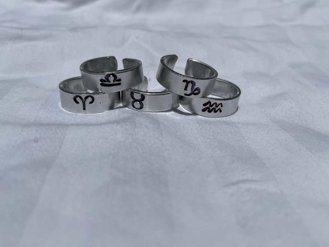 Zodiac Sign Rings - Etsy